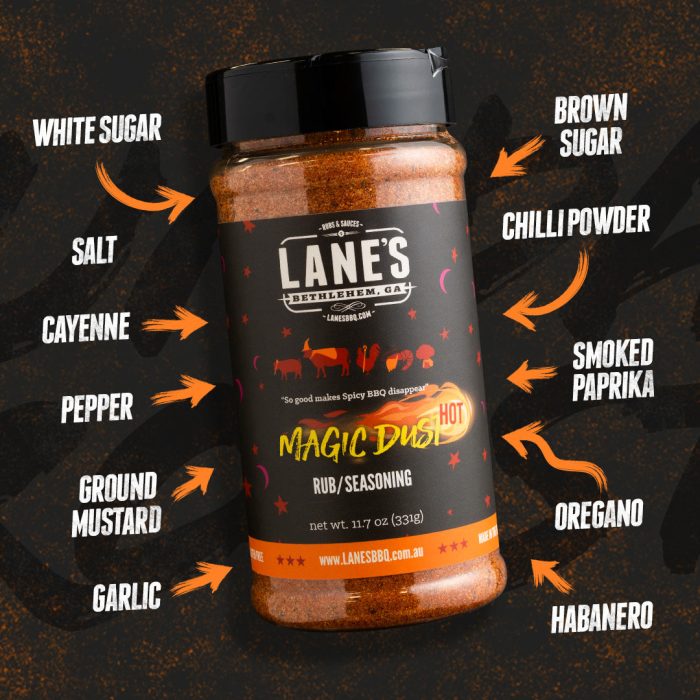 Lanes - Magic Dust Hot Seasoning Rub | BBQs In The Hills