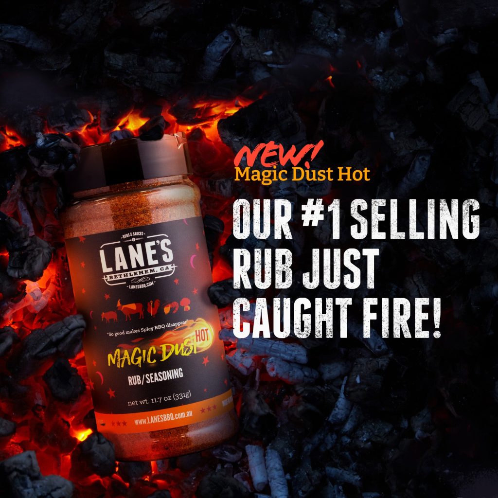 Lanes - Magic Dust Hot Seasoning Rub | BBQs In The Hills